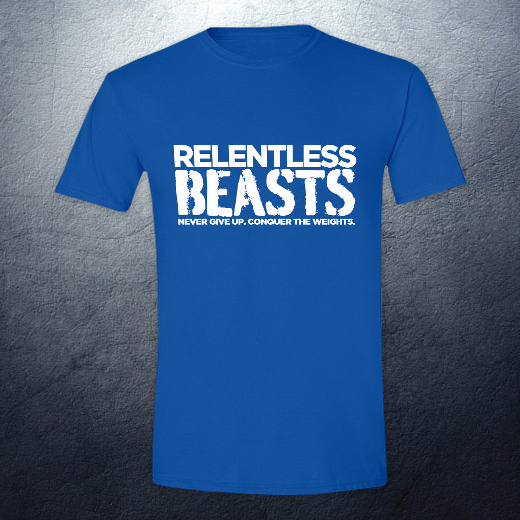 RELENTLESS BEASTS Royal Blue ‘Beast Man’ T-Shirt